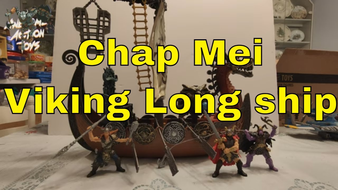 Chap Mei 1:18 scale Viking Longship attack playset. Fantastic for your ...