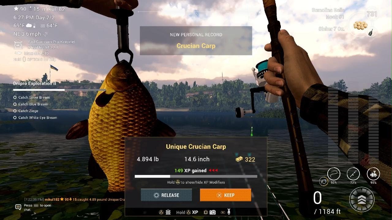Fishing Planet - Unique Crucian Carp - Dnipro River - YouTube
