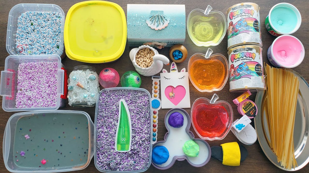 Mixing Slime Together - Making Slime Smoothie - YouTube