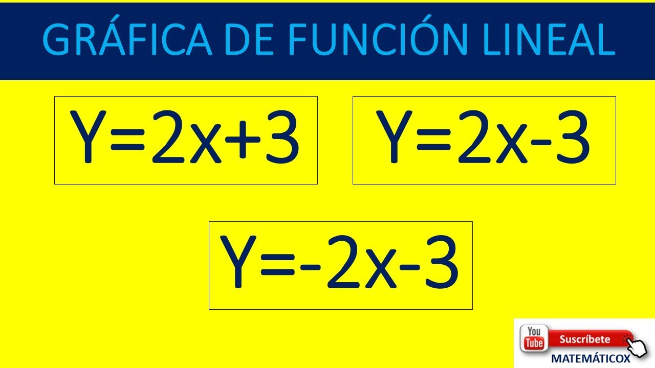 714 GR FICA DE FUNCI N LINEAL Y 2x 3 Y 2x 3 Y 2x 3 YouTube 714 GR FICA DE FUNCI N LINEAL Y 2x 3 Y 2x 3 Y 2x 3 YouTube