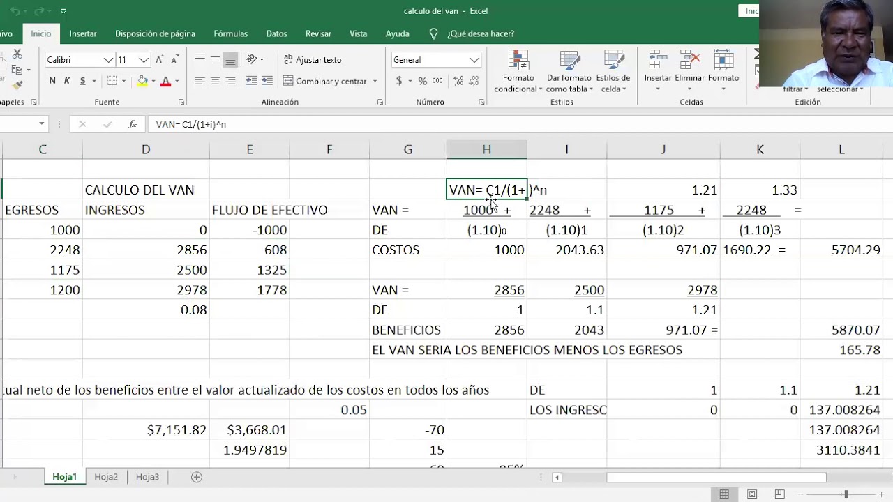 Calculo del VAN - YouTube