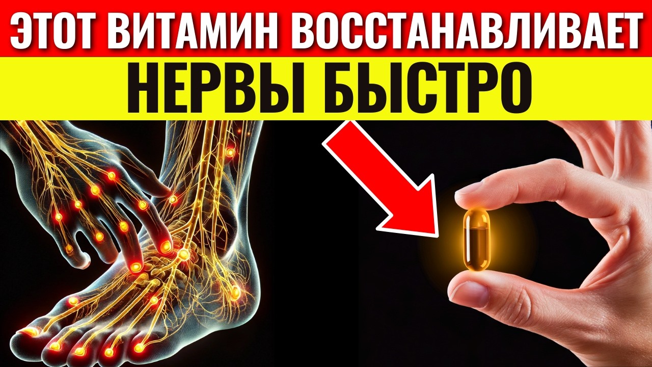 ⚠️ Онемение и Покалывание? Лучшие Витамины для Восстановления НЕРВОВ ...