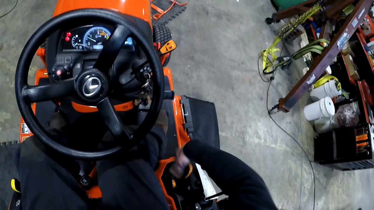 setting up a mower for a bx tractor - YouTube