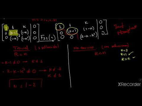 Teorema de Rouché - Frobenius ejercicio 2 - YouTube