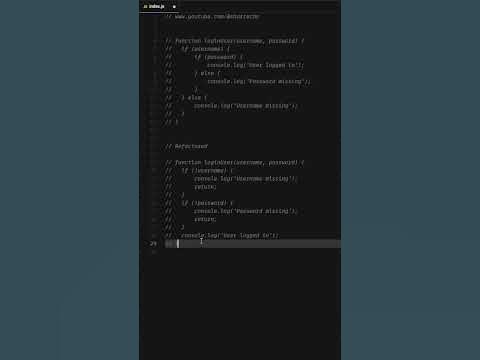 Use guard clauses for cleaner code - YouTube