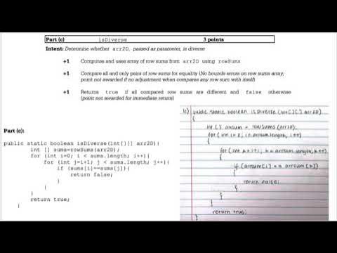 APCSA 2015 FRQ Question 1c - YouTube