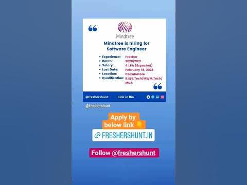 Mindtree is hiring Software Engineer - YouTube