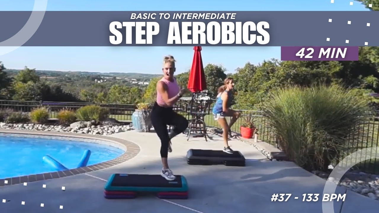 40 Minute - Basic to Intermediate Step Aerobics - Awesome Tunes #37 ...