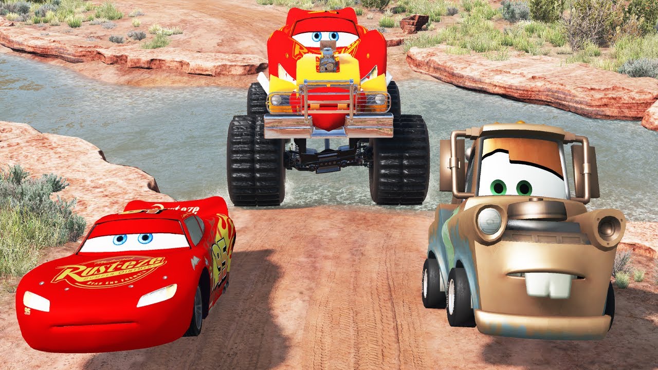 Episode 4 - PIXAR CARS - Angry Ghost Monster VS Lightning McQueen and ...