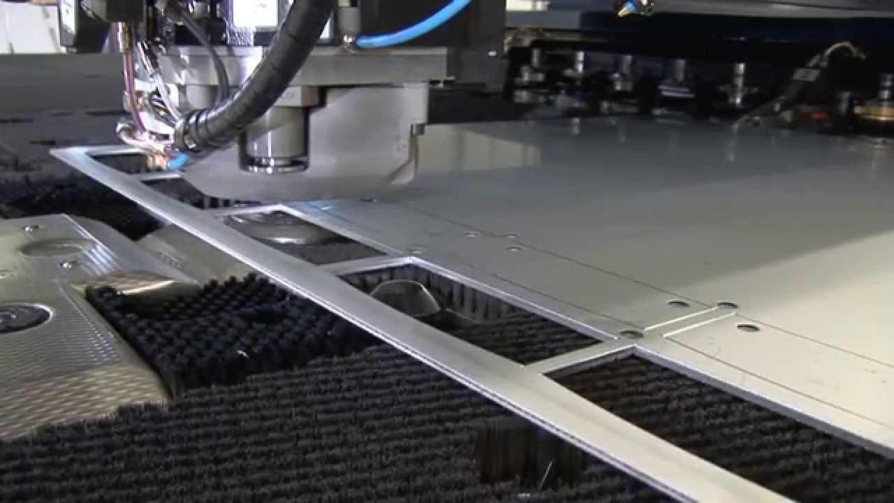 TRUMPF punch laser processing: TruMatic 7000 - Chamfering edges in two ...