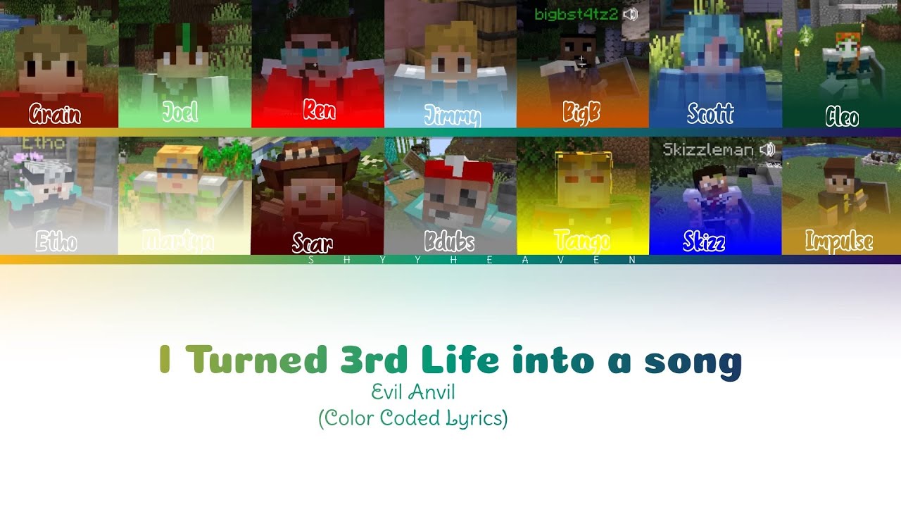 “I Turned 3rd Life into a song (Ft. All 3rd Lifers)” Evil Anvil (Color ...