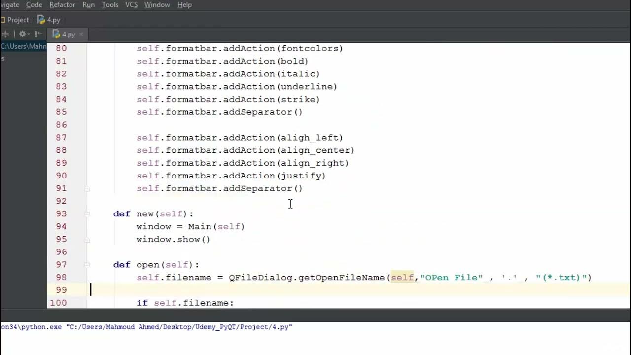 74 PyQT Text Editor Part 7 - YouTube