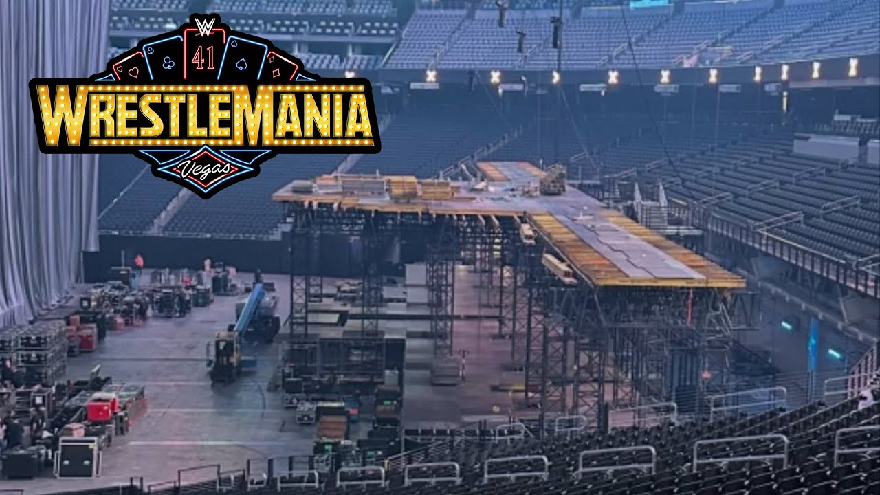 NEW LOOK at WWE WrestleMania 41 Stage Setup! 🔥 (LEAKED PHOTOS) - YouTube