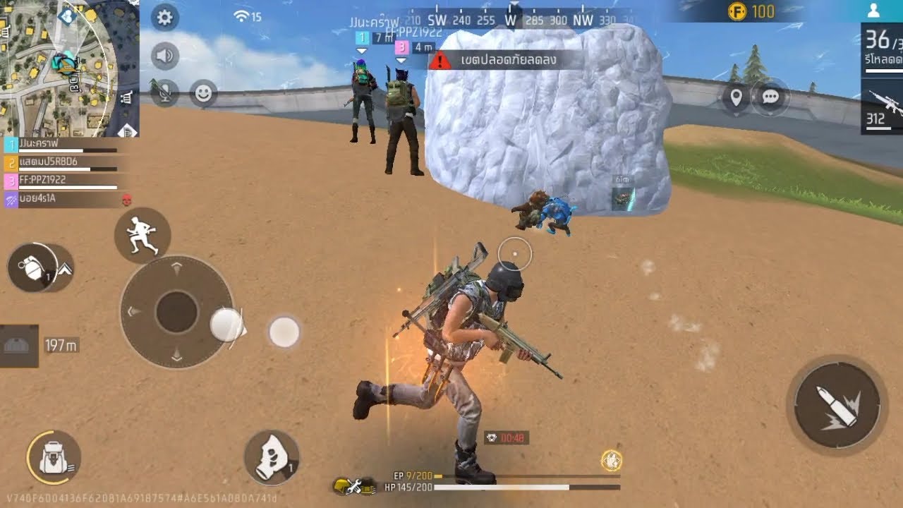 Es game Free Fire mobile game ep.138 Team Rank ทุลักทุเล - YouTube