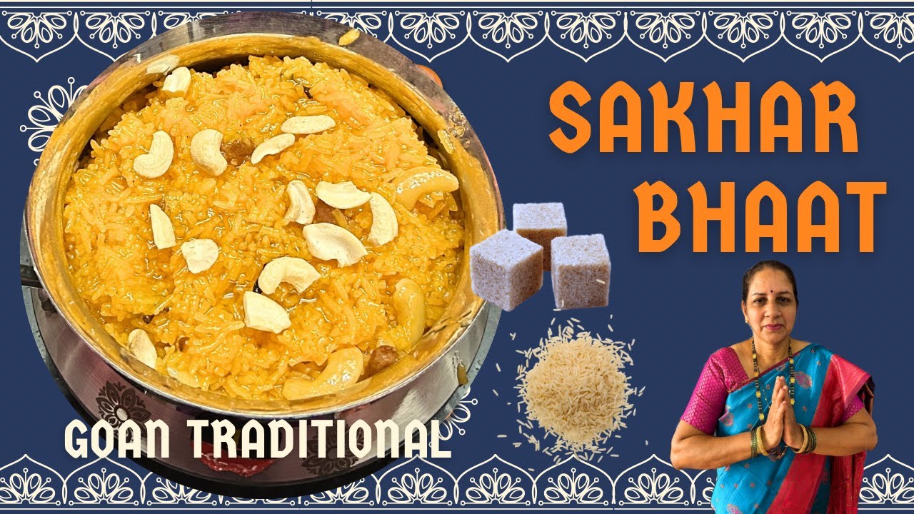 Goan Traditional Sakhar Bhaat Recipe in Hindi साखर भात Goan Sweet Rice ...