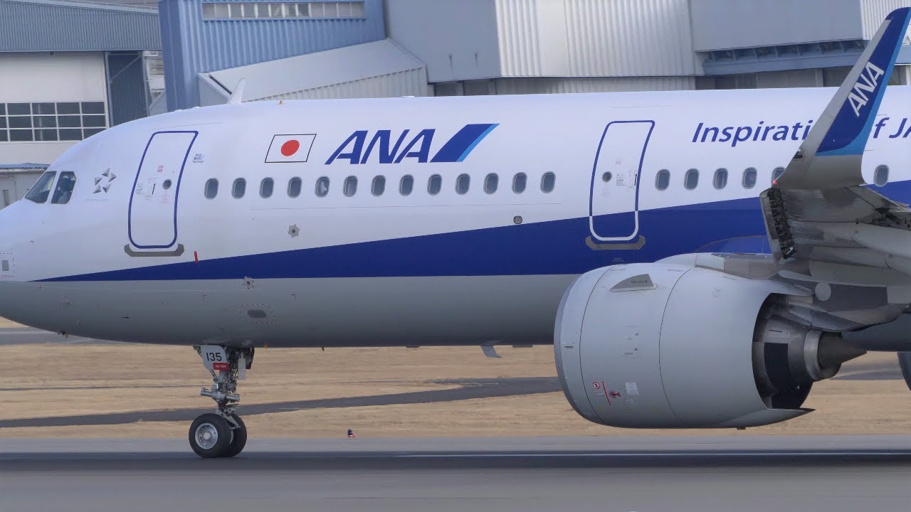 ナウロ機 ANA A321＆JAL 737-800NG【 伊丹空港32L 】 - YouTube