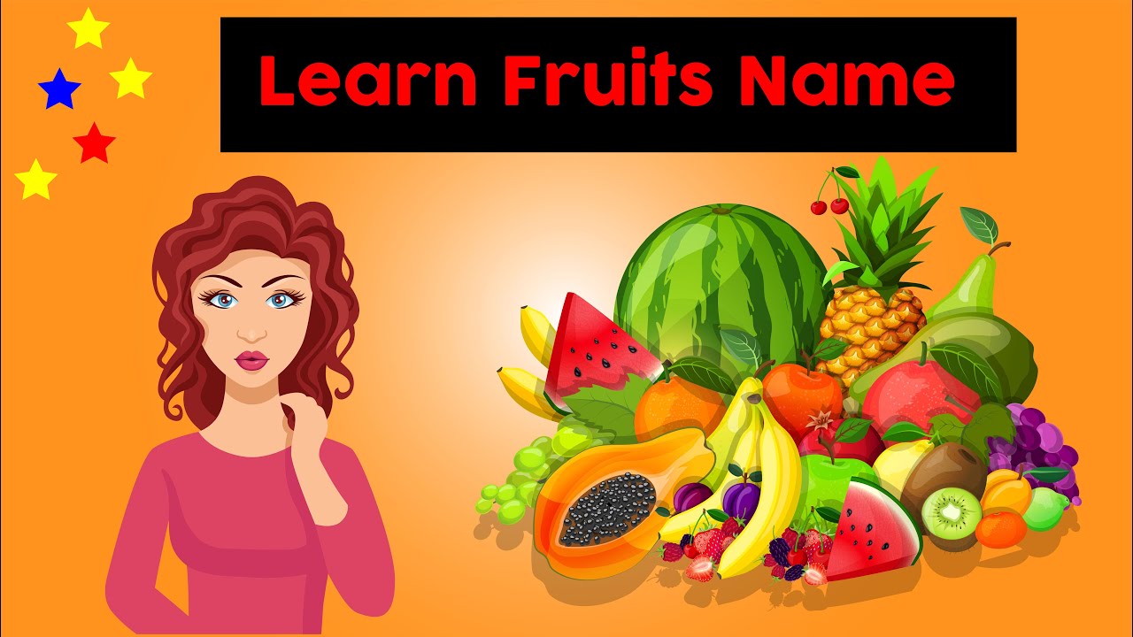 Fruits Names| Fruits for kids | Fruits Cartoon Video | Fruits Names in ...