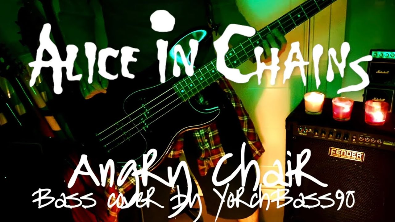 Alice in chains - Angry Chair Bass Cover + Lyrics 4K - YouTube