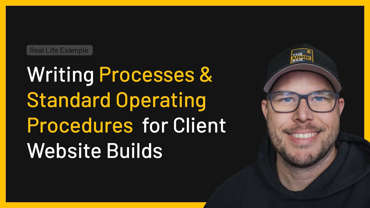 Real Life Example: Writing Processes and Standard Operating Procedures ...