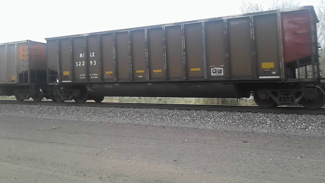 BNSF #6037 coal train - YouTube