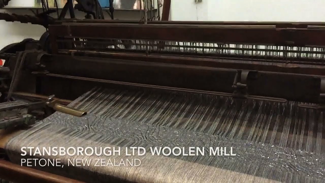 Stansborough LTD Woolen Mill - Loom Working in Slow Motion - YouTube