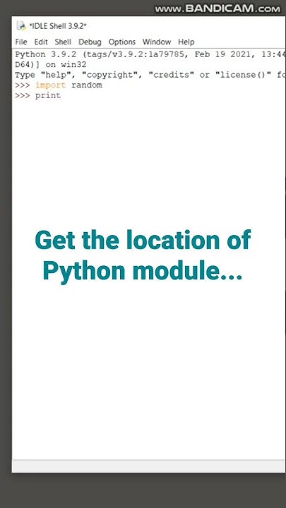 Python - Get the location of a Python module - YouTube