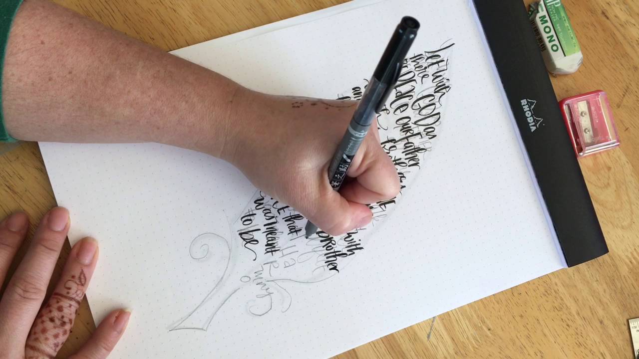 Creating Calligrams - YouTube