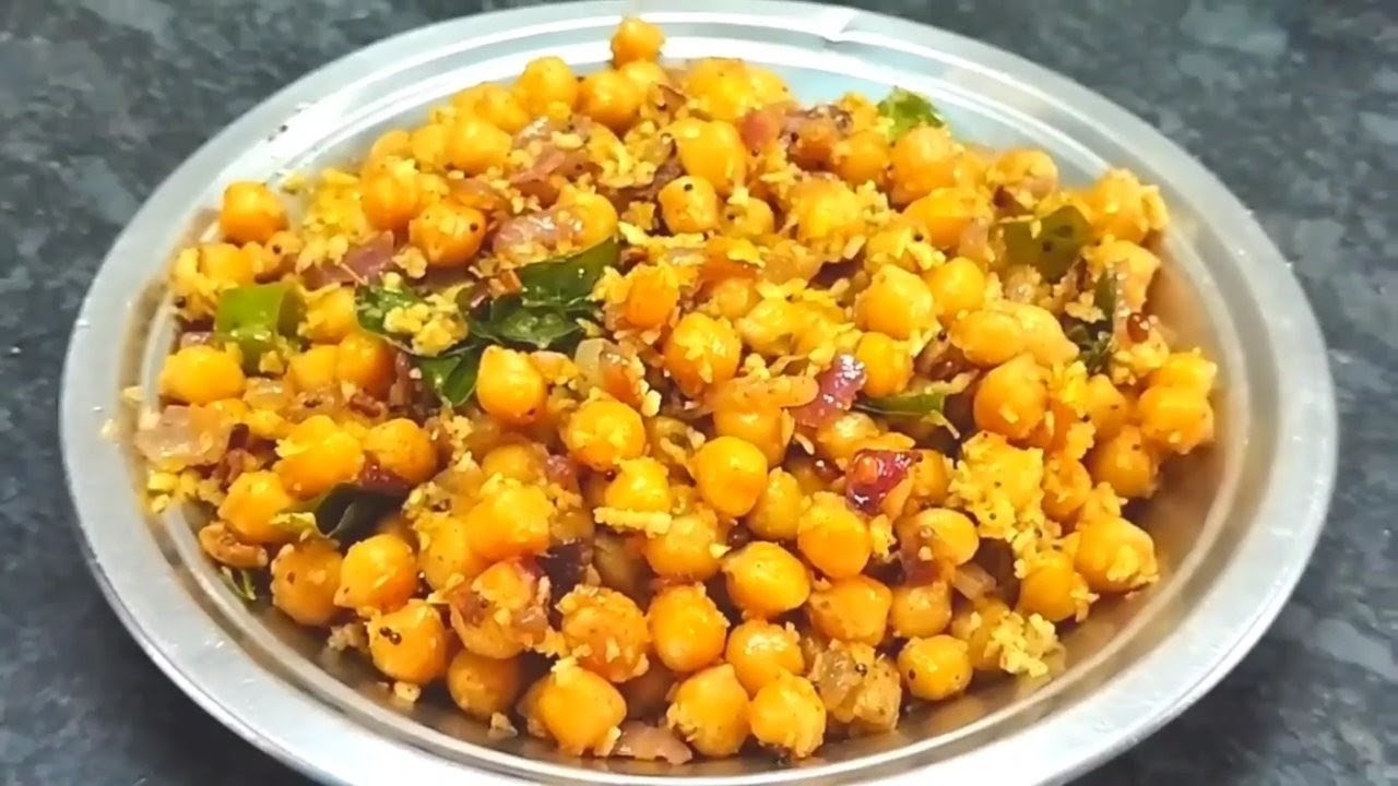 sundal recipe in tamil | how to make masala sundal | chana masala ...