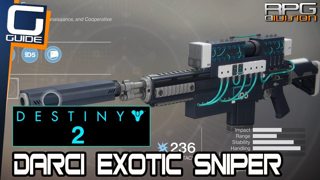 DESTINY 2 - DARCI EXOTIC SNIPER RIFLE (How to get & Gameplay Preview ...
