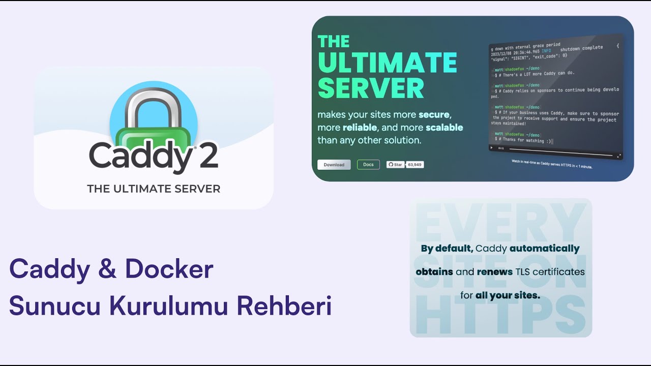 Caddy Server Hızlı Kurulum: Docker ile Reverse Proxy - YouTube