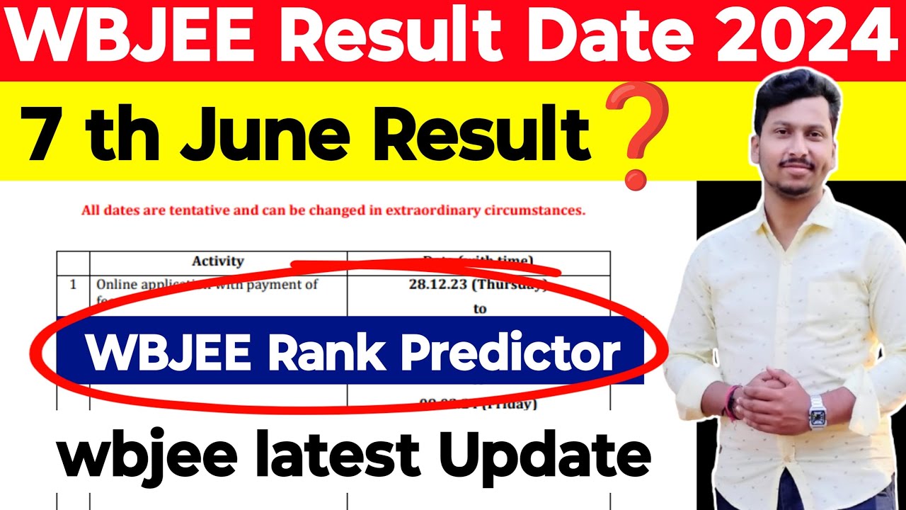 WBJEE Result 7th June | Wbjee Result Date 2024 😭| WBJEE Marks vs Rank ...