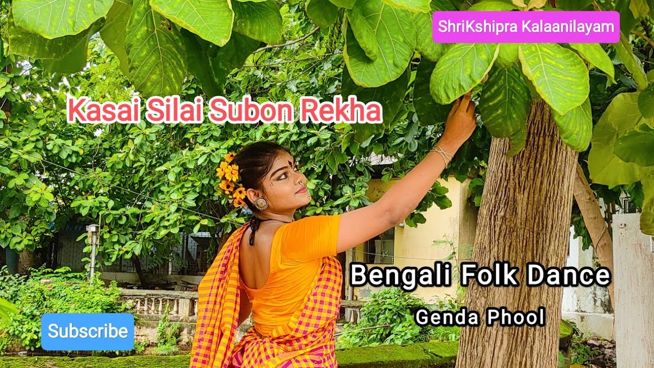 Bengali Folk Dance || Jhumur Dance || Genda Phool || Kasai Silai Subon ...