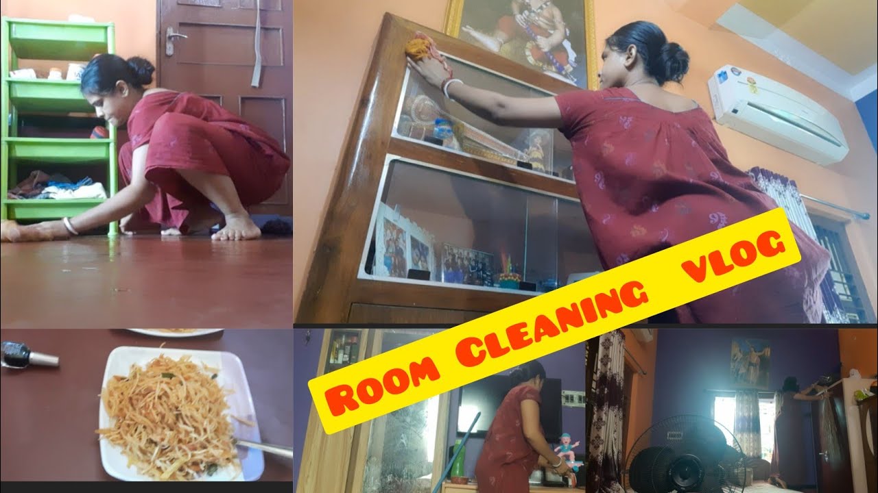 Indian bengali mom room cleaning vlog new#desi style room clean # ...