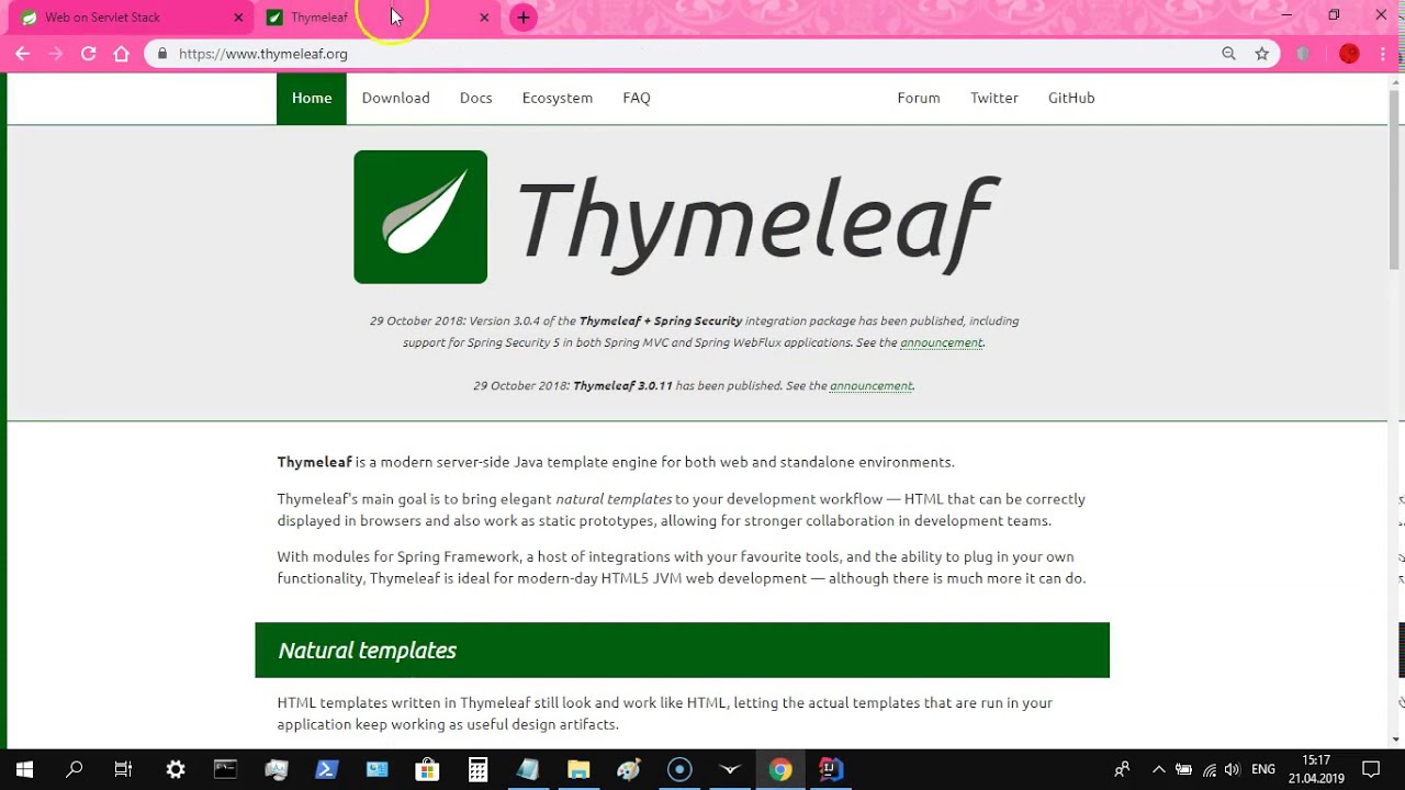 Springmvc Thymeleaf Using Annotation Youtube