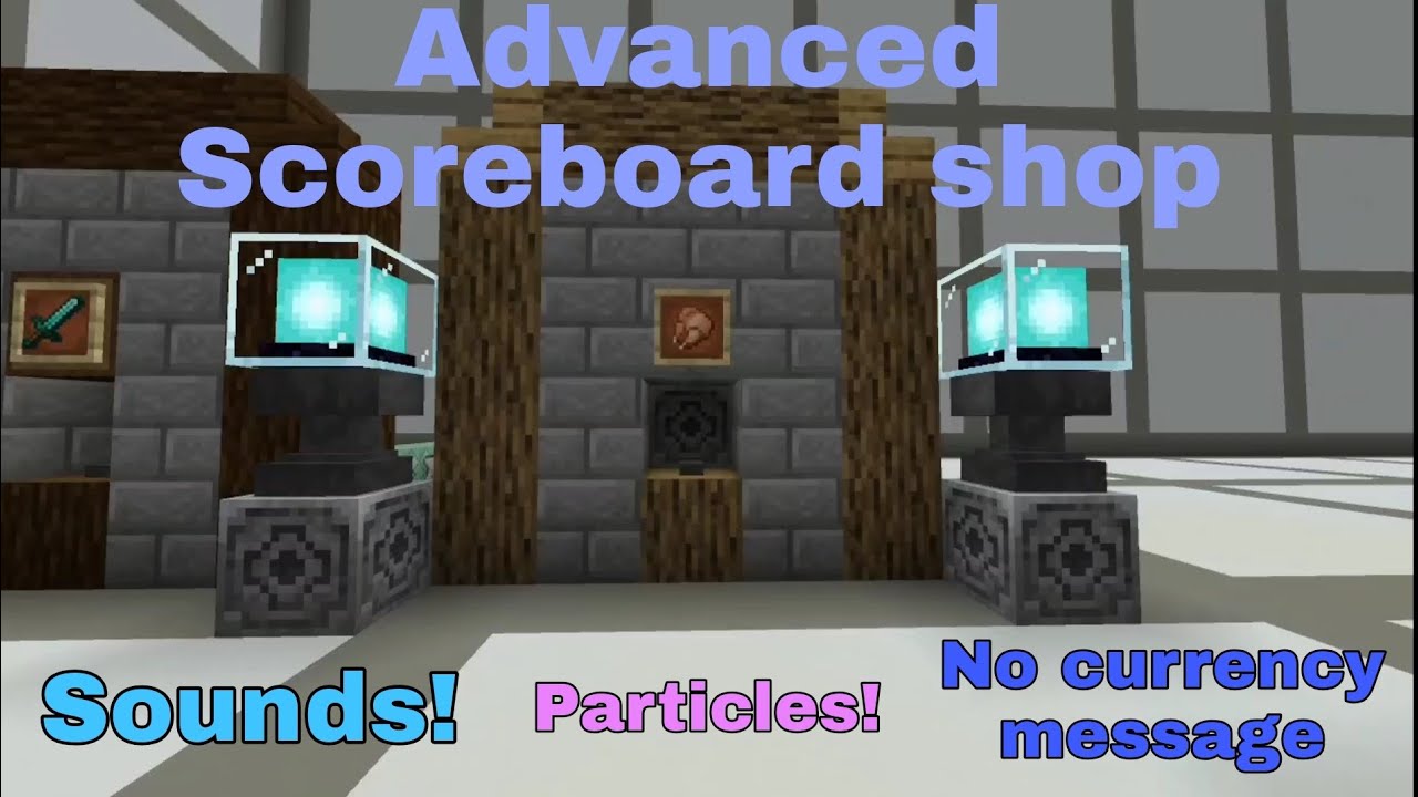 Minecraft | How to make a Advanced scoreboard Shop (Bedrock)(outdated ...