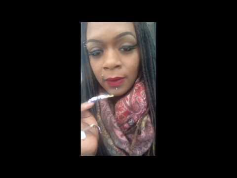 Queen Smoking With Matte Red Lips