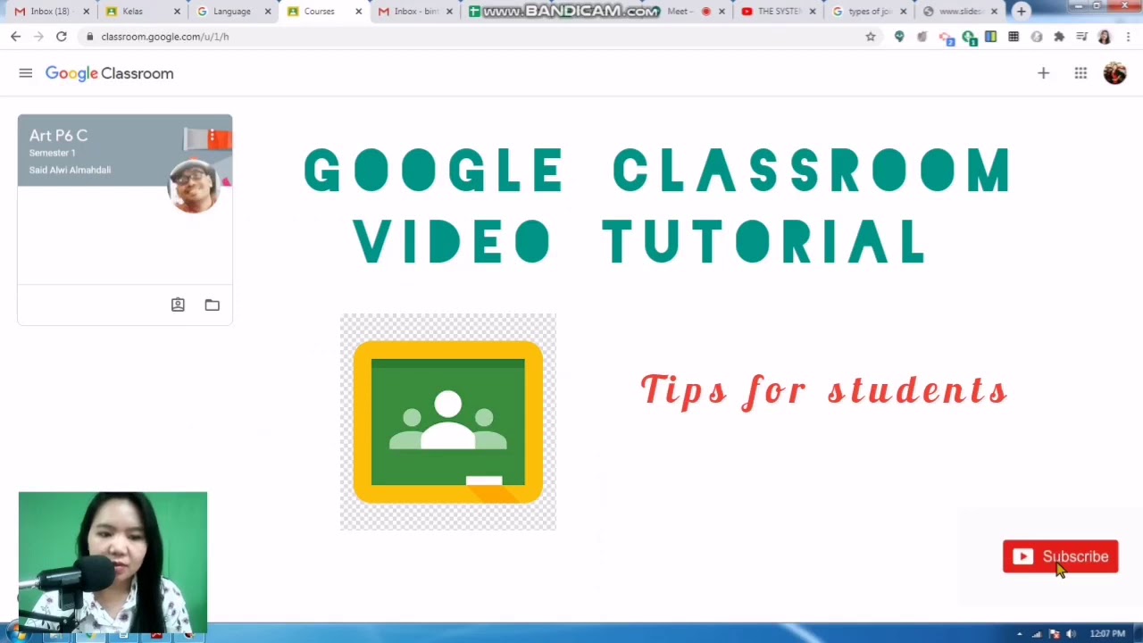 GOOGLE CLASSROOM TUTORIAL VIDEO FOR STUDENTS - YouTube