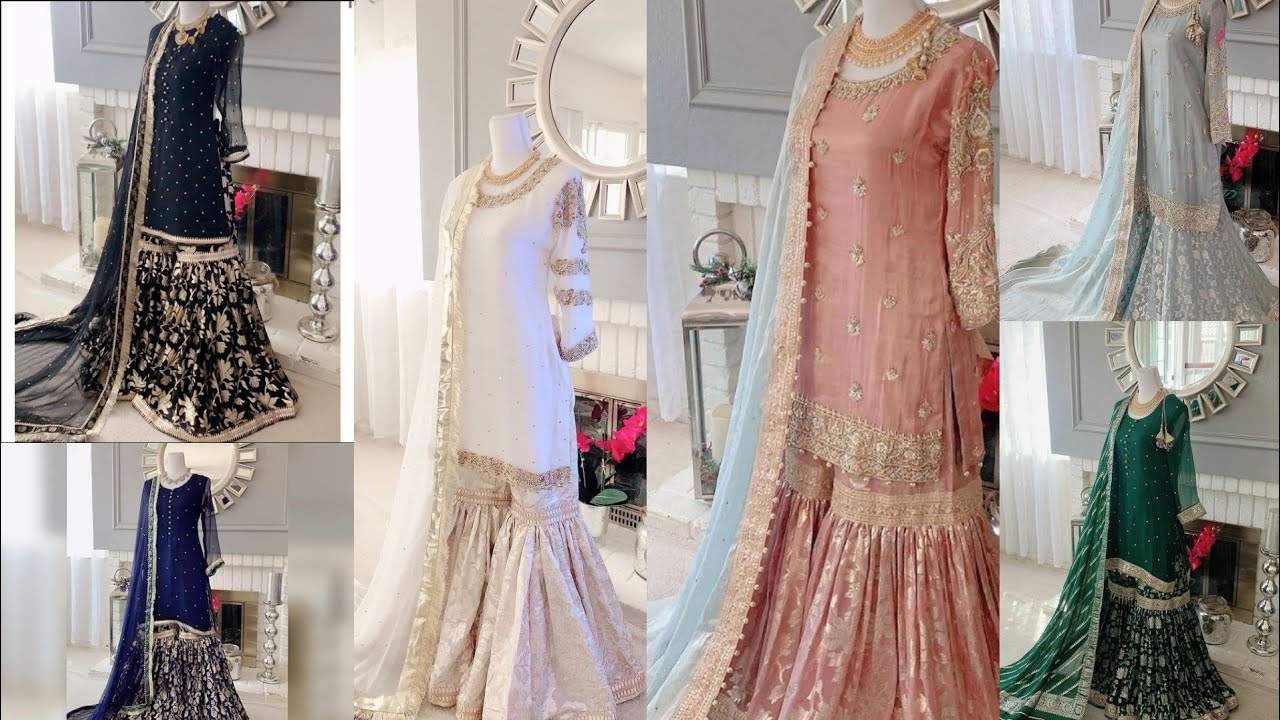 Top Trendy Fancy Sharara & Gharara Designs | Wedding Occasion Dress ...