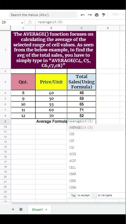 Excel Excelformulas Shorts Average Reels Addition Multiplication Division Subtraction 