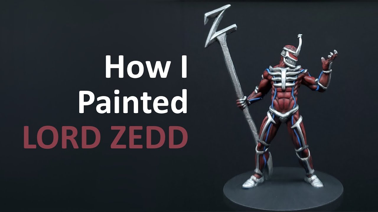 How I Painted LORD ZEDD (Power Rangers) - YouTube