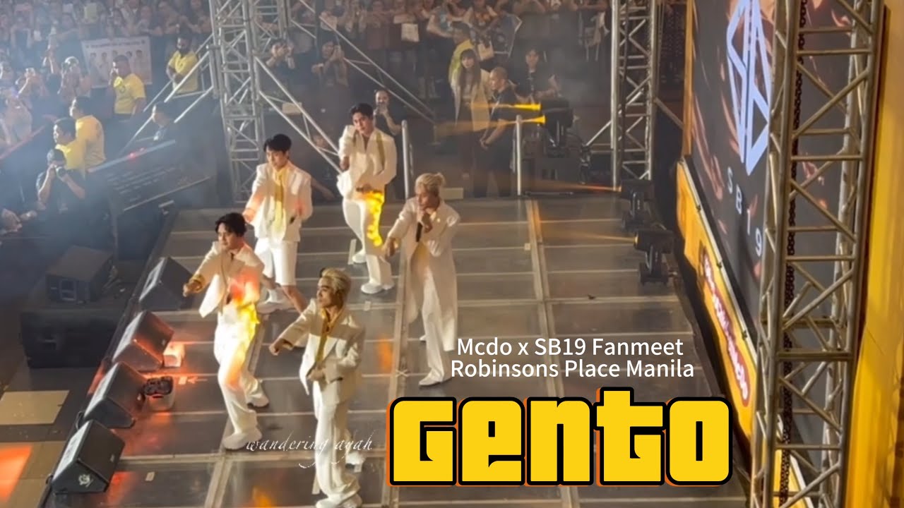 GENTO - Mcdonald's x SB19 Fan Meet | Robinsons Place Manila - YouTube