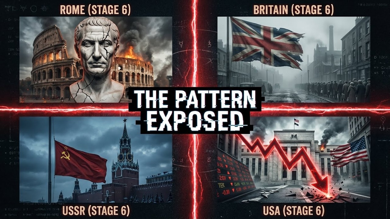 The 6-Stage Empire Collapse: Rome, Britain, USSR... USA Is At Stage 5 ...