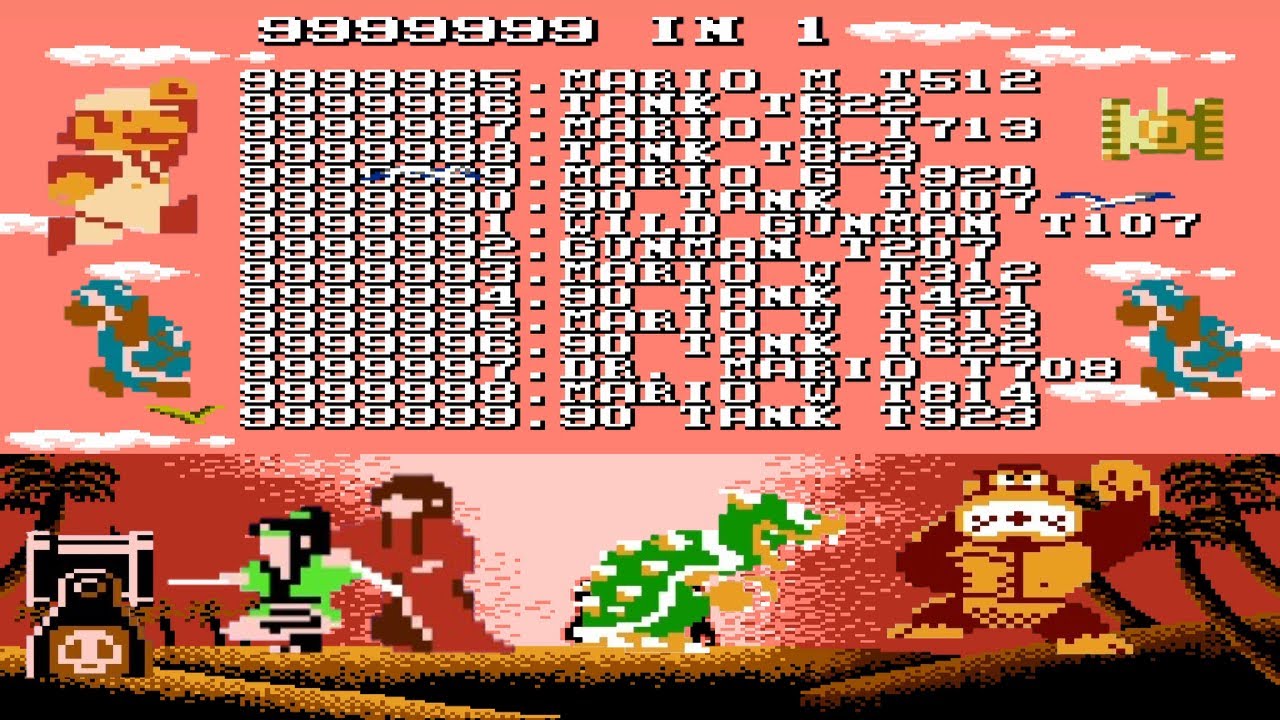 NES 9999999 in 1 Gameplay : Best Classic Games Tested - YouTube