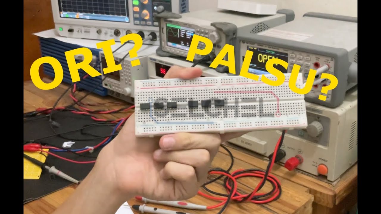 #SCHEL 1 - Cara membedakan IC Op amp ORI dan PALSU - YouTube