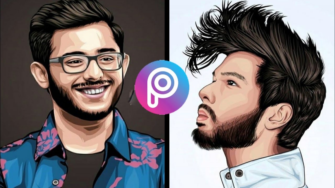 Picsart Vectorart editing | New Portrait Cartoon Photo Editing|New ...