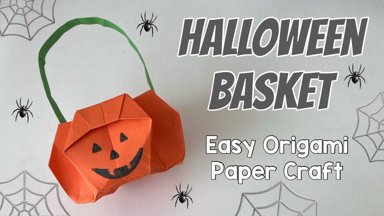 HALLOWEEN PUMPKIN BASKET | Paper Candy Bucket | Trick or Treat ...