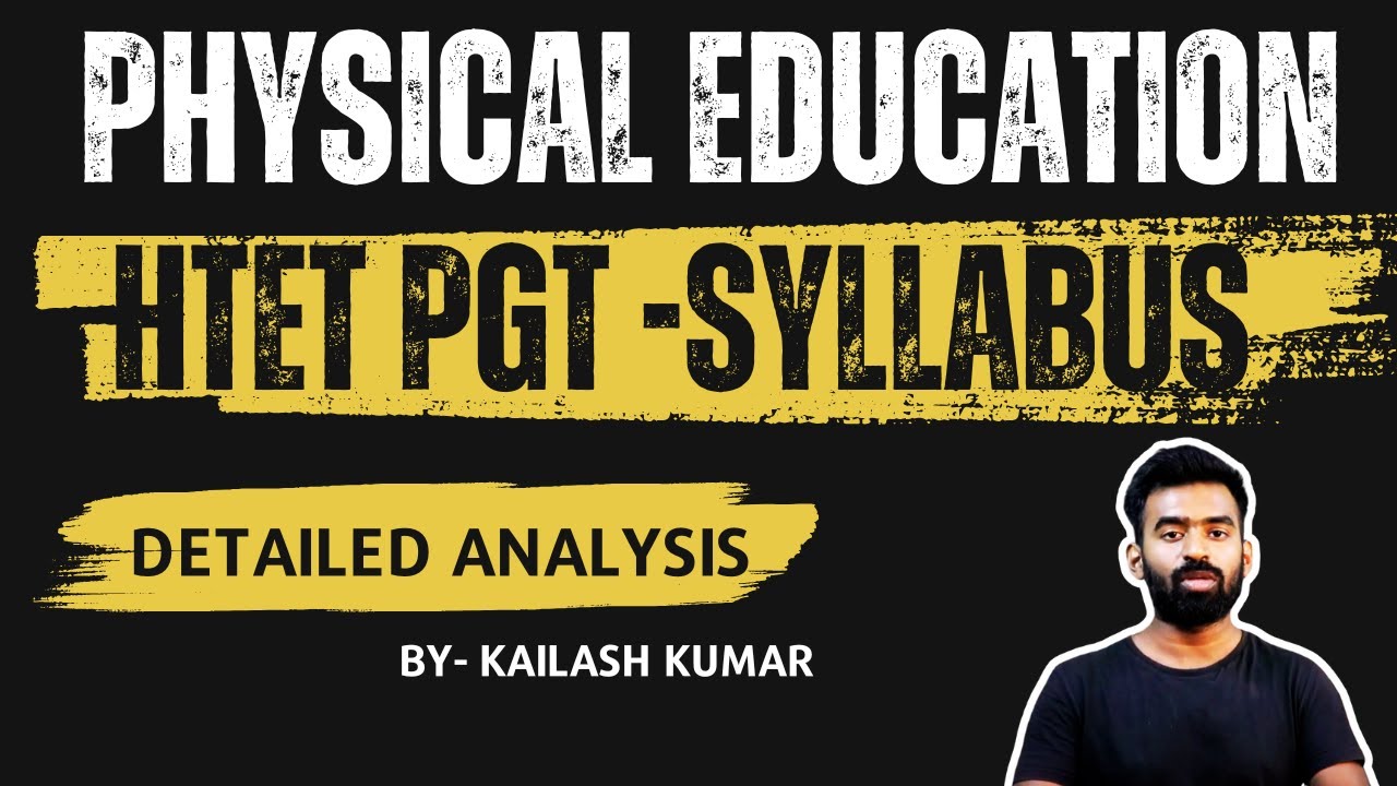 HTET PGT Physical Education Syllabus 2024 Explained | Complete Guide by ...