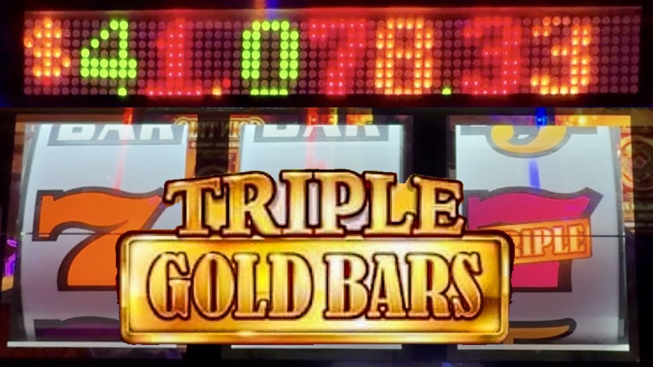 Classic Old School Triple Gold Bars Casino 3 Reel Slot Machine - YouTube