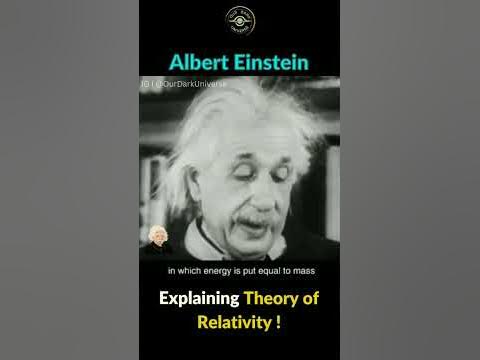 Albert Einstein Explaining The Theory Of Relativity. - YouTube