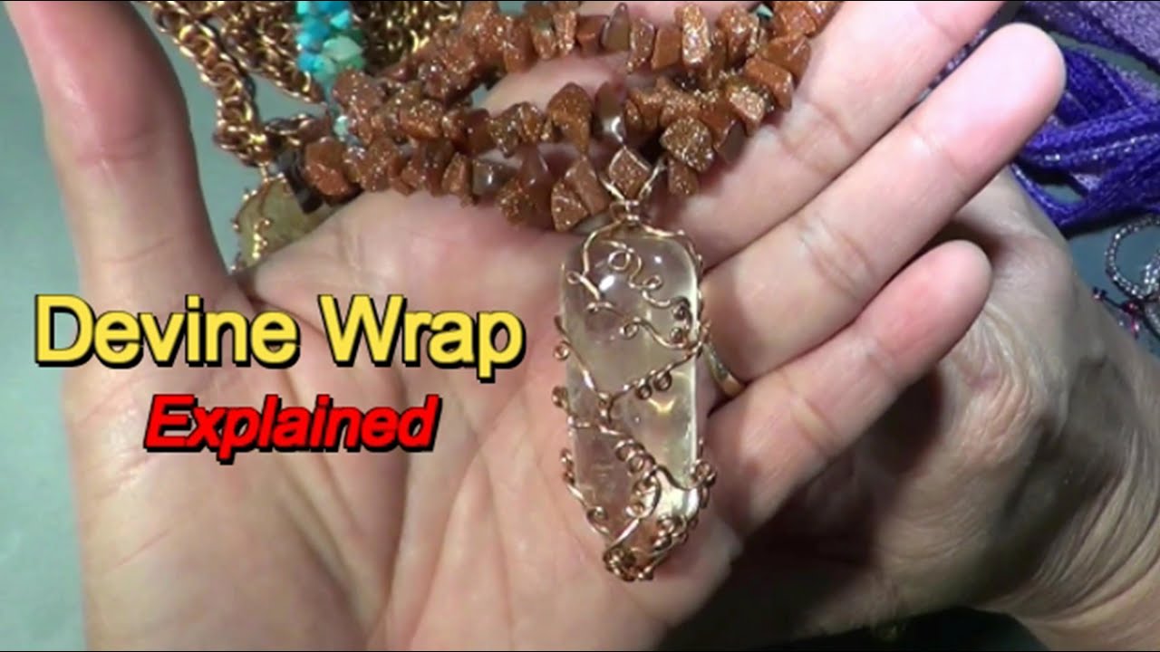 Jewelry Making - DEVINE WRAP PENDANT Explained | Liz Kreate - YouTube